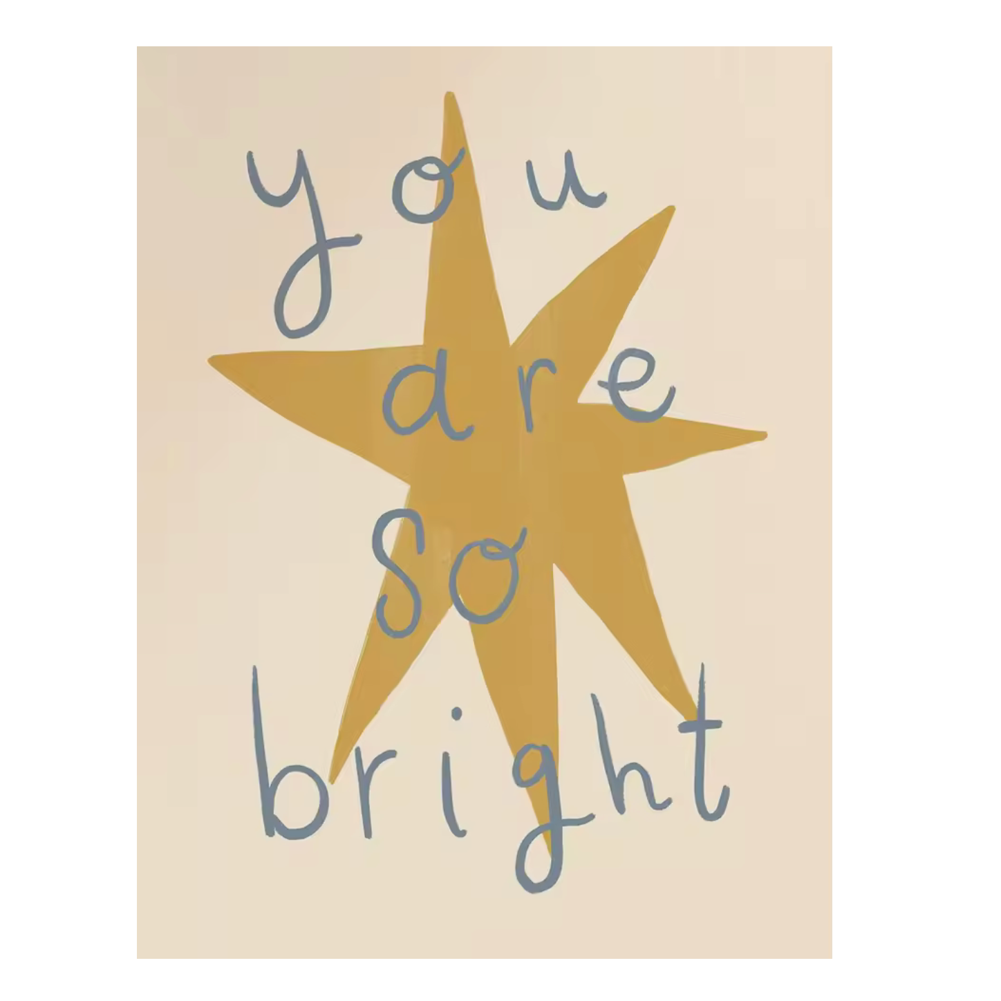 Lámina / poster - You are so bright – Big Pig Kids